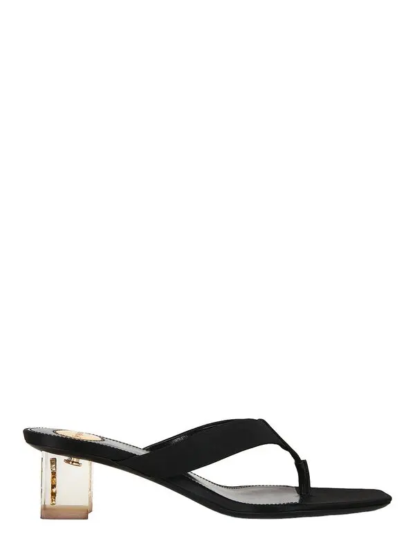 Saint Laurent Frida Bob Sandal - Nero