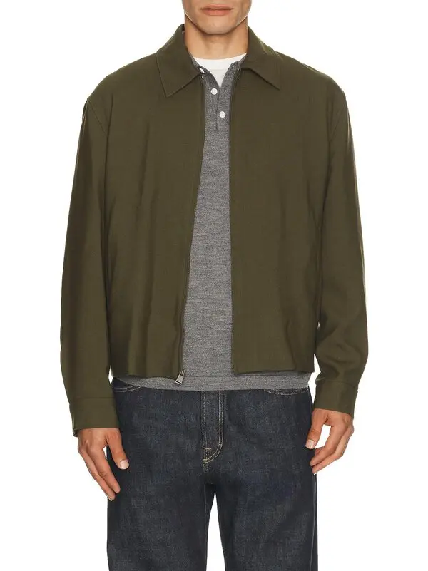 Simkhai Sidney Blouson Jacket - Dark Olive