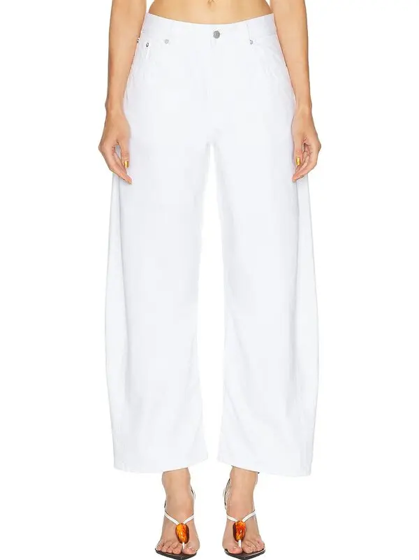 Alaïa Rodeo Round Leg Denim - Blanc