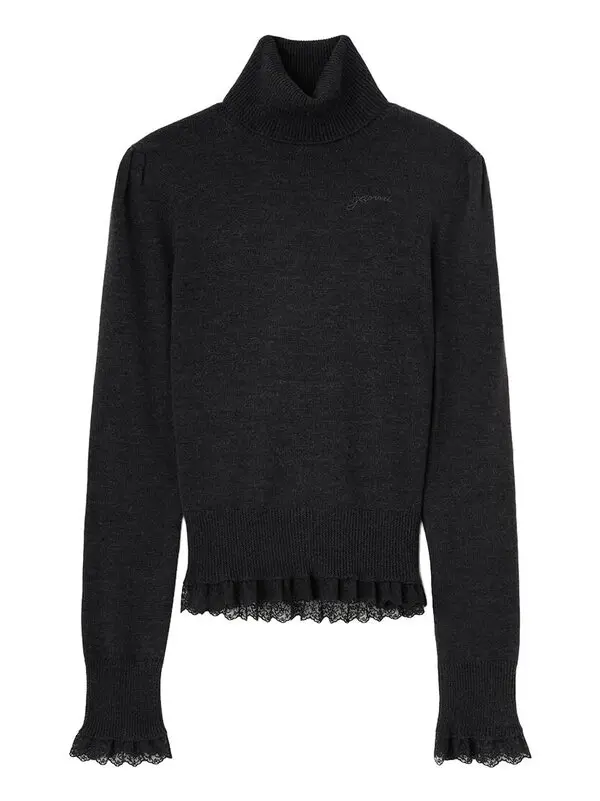 GANNI Turtleneck Sweater - Mixed