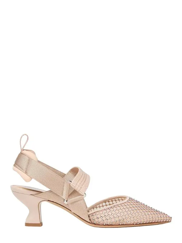 Fendi Colibrì Slingback Pumps - Pink