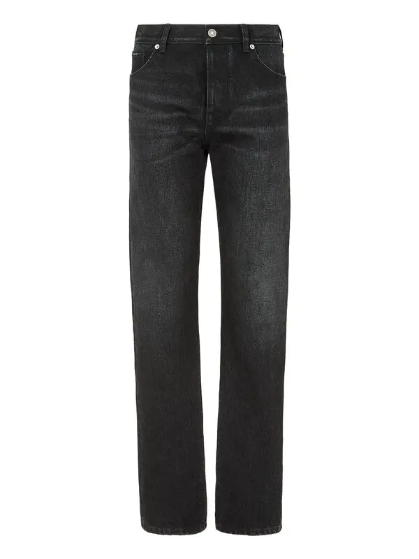 Fendi Organic Cotton Denim Trousers - Black