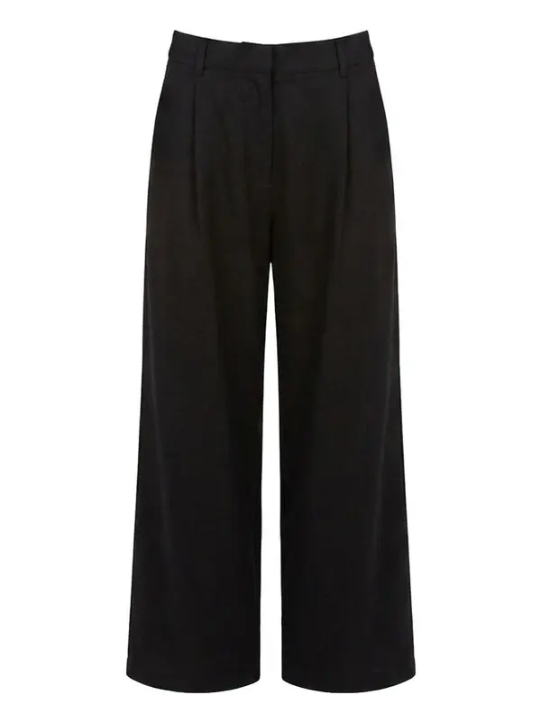 TOHEN Manon Low-rise Pleated Trousers - Black