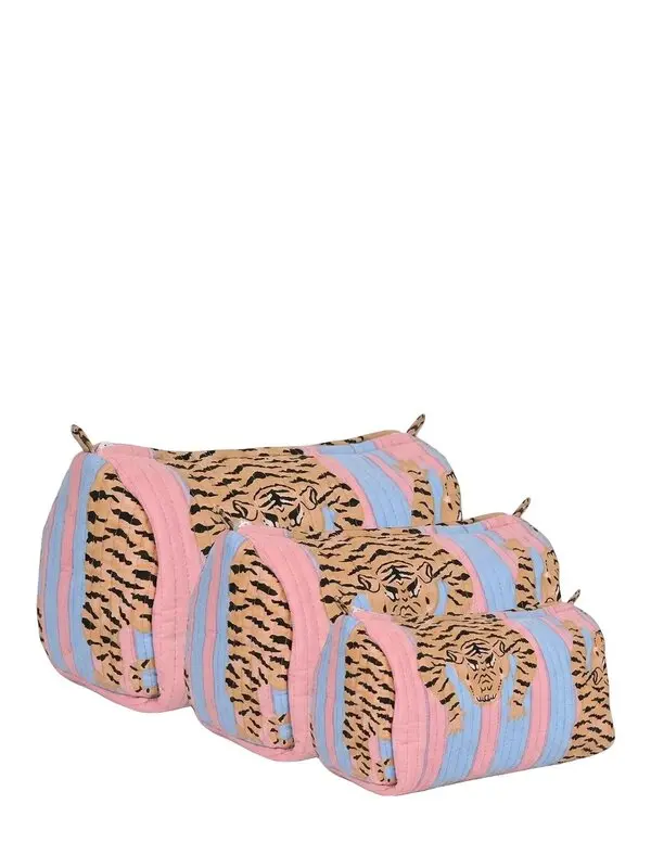 CYC Tibetan Tiger Three Piece Travel Set - Blue/pink