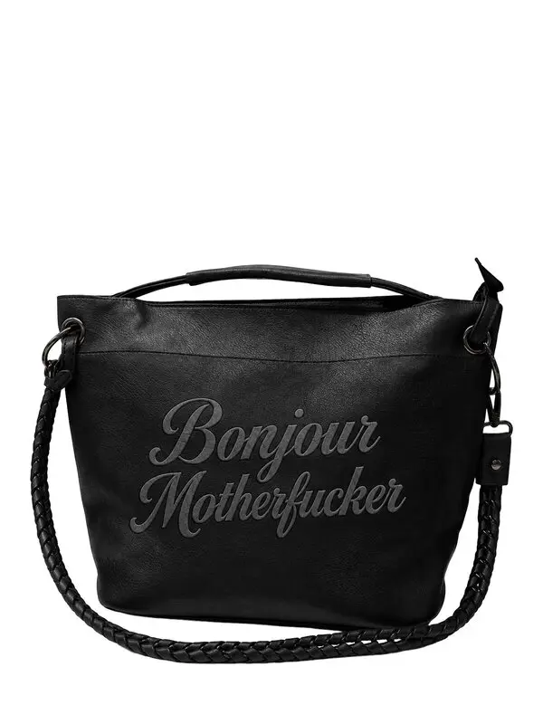 LILLY LOVES Bonjour Shoulder Bag - Black