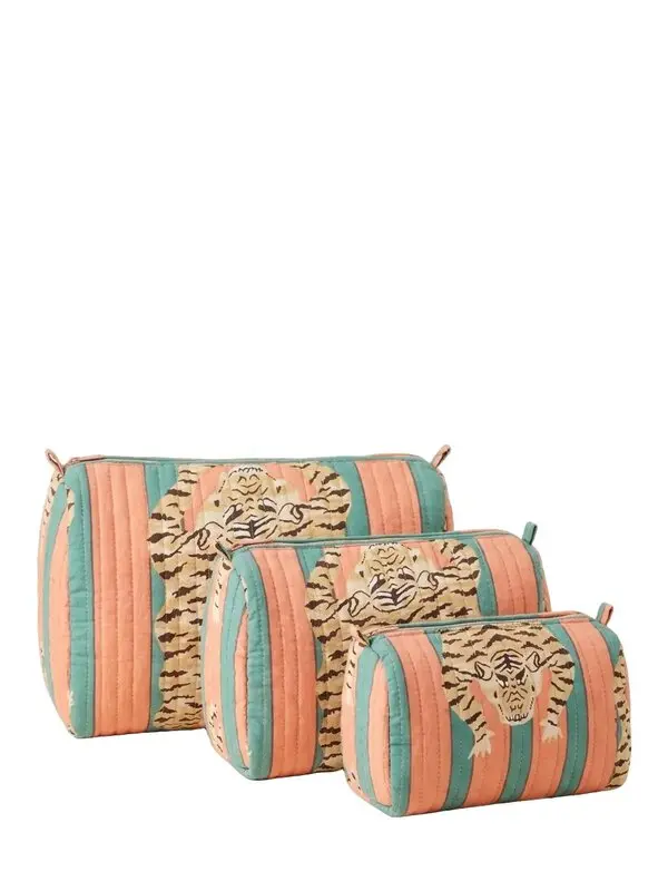 CYC Tibetan Tiger Three Piece Travel Set - Green/pink