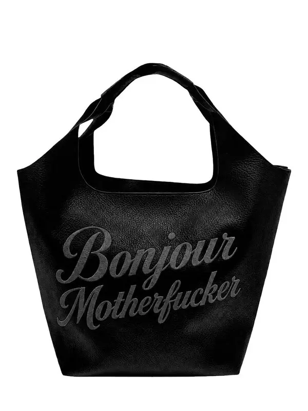 LILLY LOVES Subtle Bonjour Shoulder Bag - Black