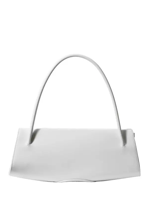 Michael Kors Anna Slim Leather Frame Bag - White