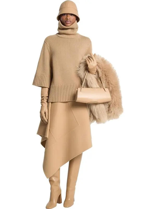 Michael Kors Cashmere Funnel-neck Sweater - Natural