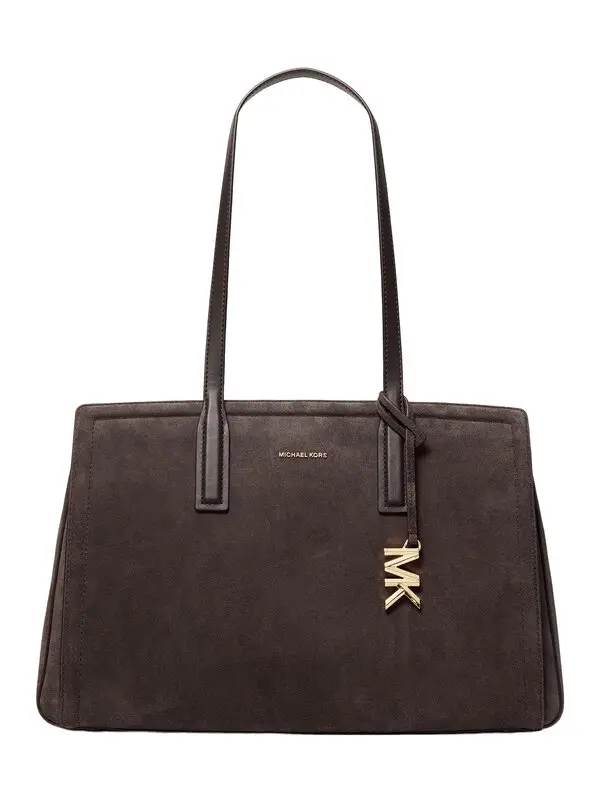 Michael Kors Laila Medium Suede Tote Bag - Brown