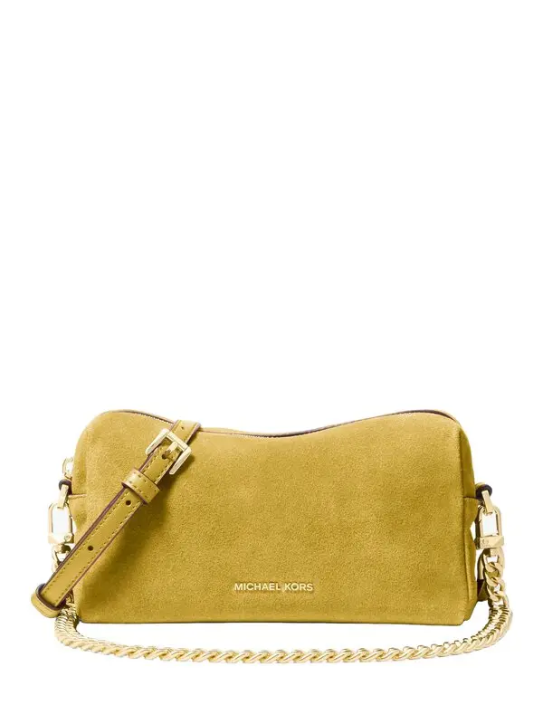Michael Kors Bryant Small Suede Convertible Crossbody Bag - Green