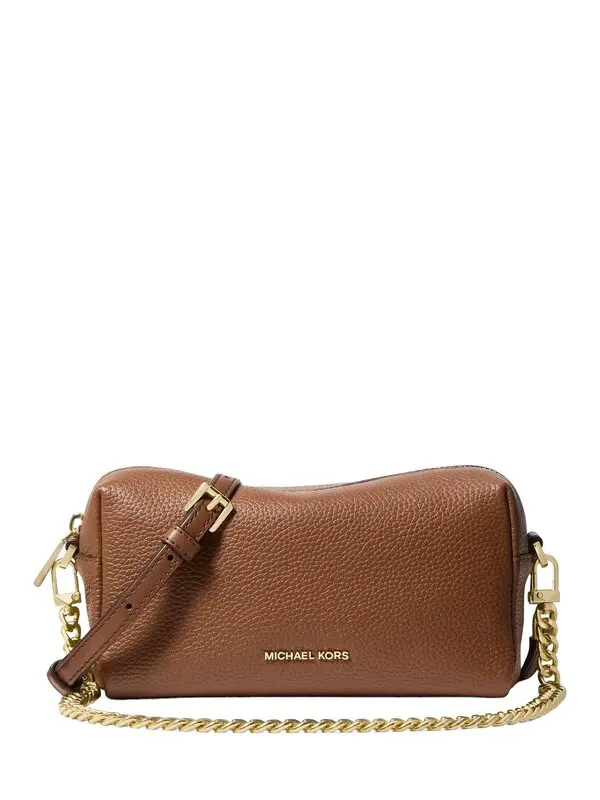 Michael Kors Bryant Small Pebbled Leather Crossbody Bag - Brown