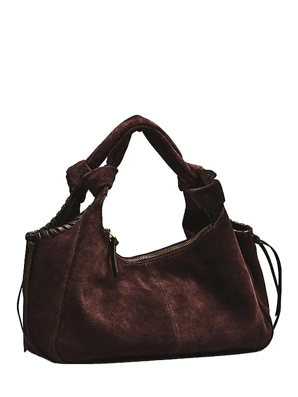 Dolce Vita Suede Satchel - Chocolate
