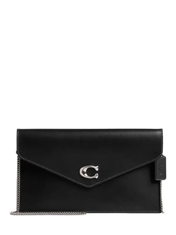 COACH Essential Chain Shoulder Strap Clutch - Black