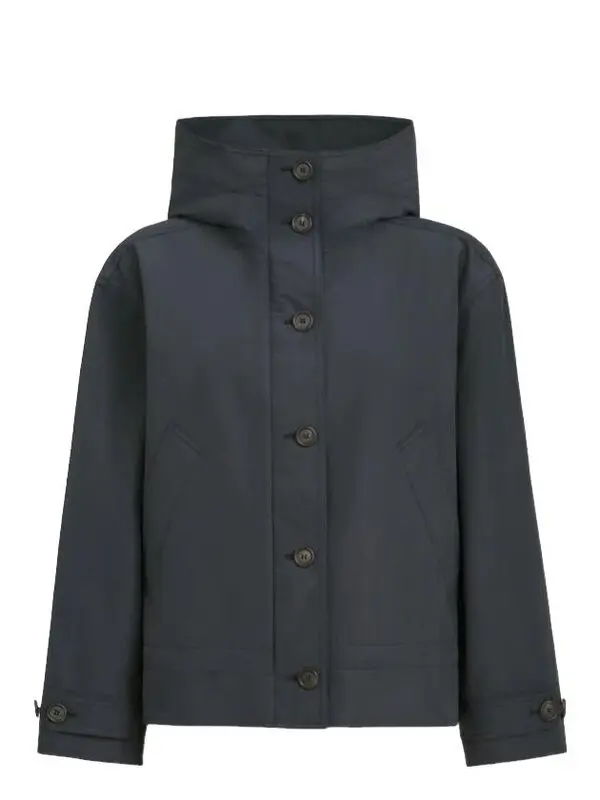 Brunello Cucinelli Techno Cotton Taffeta Outerwear Jacket - Blue