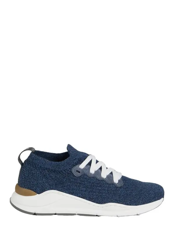 Brunello Cucinelli Knitted Sneakers - Blue