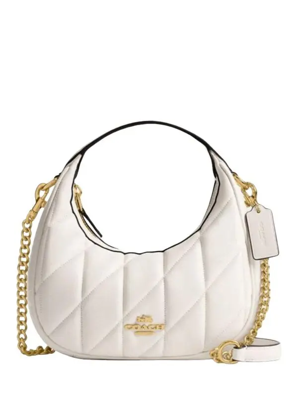 COACH Carmen Quilted Mini Crossbody Bag - White
