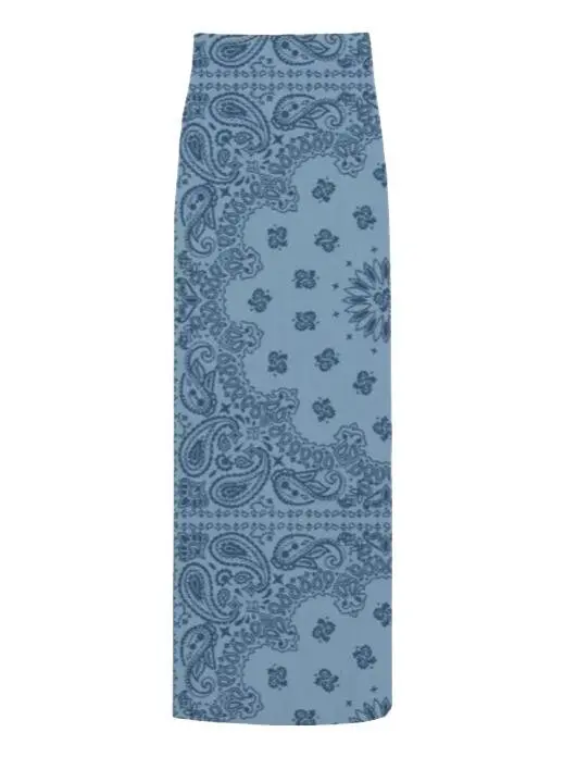 MC2 SAINT BARTH Printed Skirt - Blue