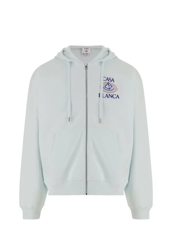 Casablanca Graphic Zip-up Hoodie - No