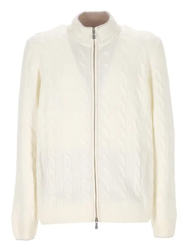 GRAN SASSO Long-sleeve Cardigan - White