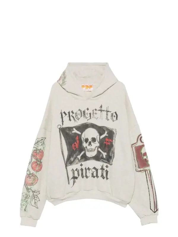 PDFCHANNEL Pdf Mi Pirate Oversized Hoodie - Gray
