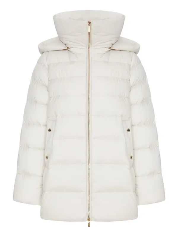 MOORER Long-sleeved Padded Jacket - Ivory