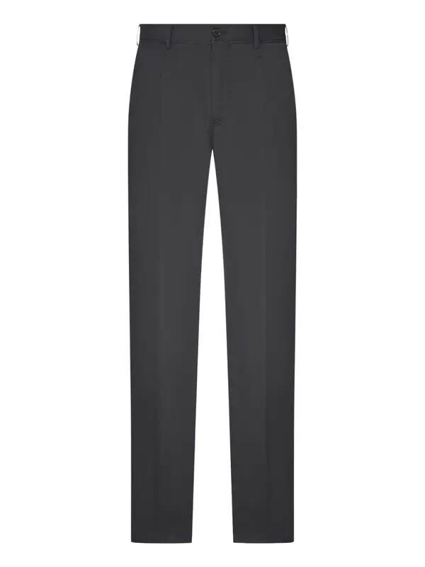 PT TORINO Pressed-crease Tailored Trousers - Black
