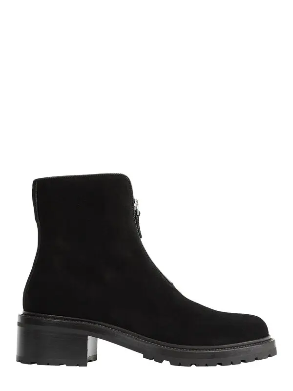THE ROW Suede Hike Boot - Black