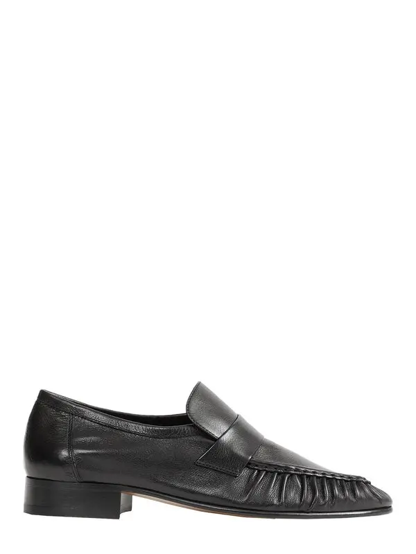 THE ROW Soft Loafers - Black