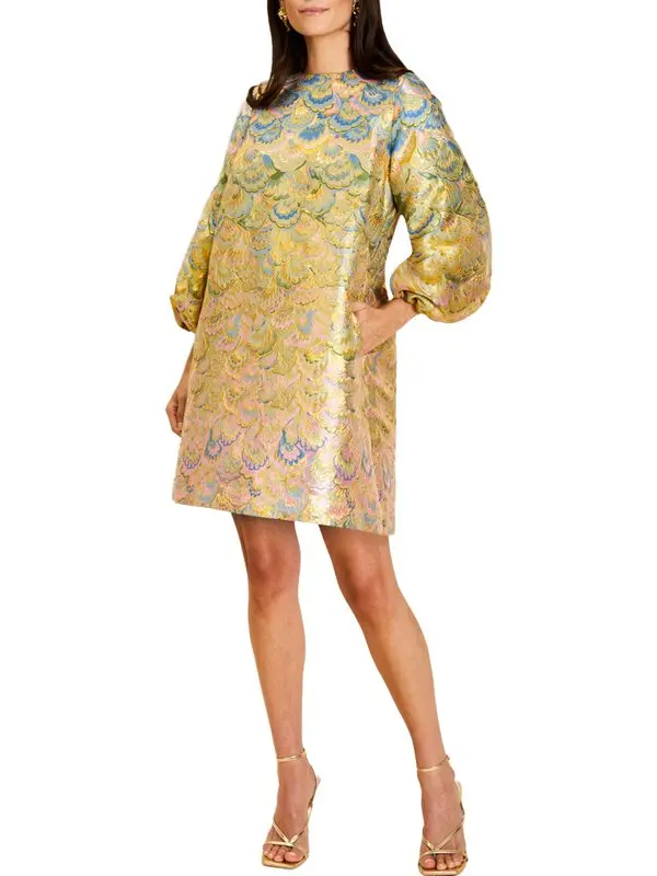 Mestiza New York Rosanna Metallic Jacquard Mini Dress - Multicolor