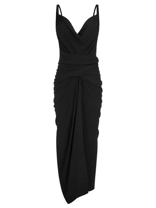 Rick Owens Draped Maxi Dress - Black