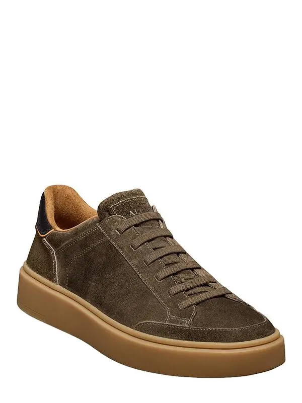 Allen Edmonds Oliver Suede Slip On Sneakers - Dark Olive