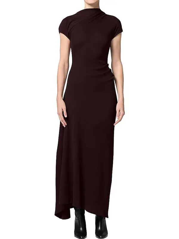 Citizens Of Humanity Kira Sculptural Maxi Dress - Chocolate