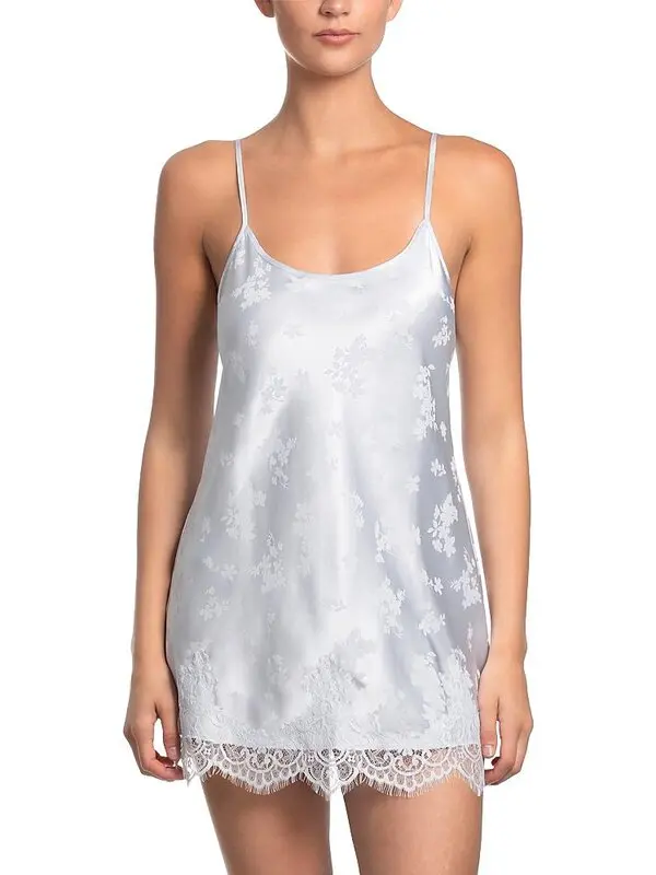 IN BLOOM BY JONQUIL Satin Jacquard Chemise - Silver