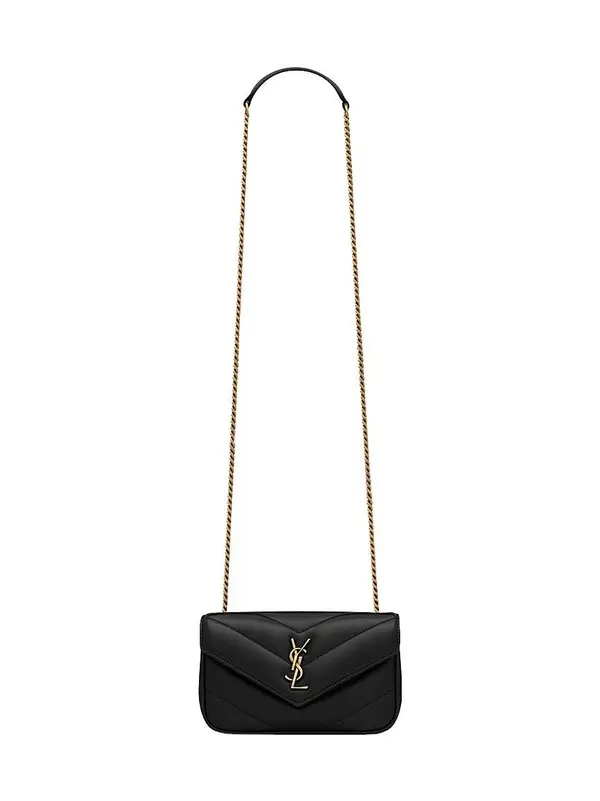 Saint Laurent Loulou Mini Shoulder Bag - Black