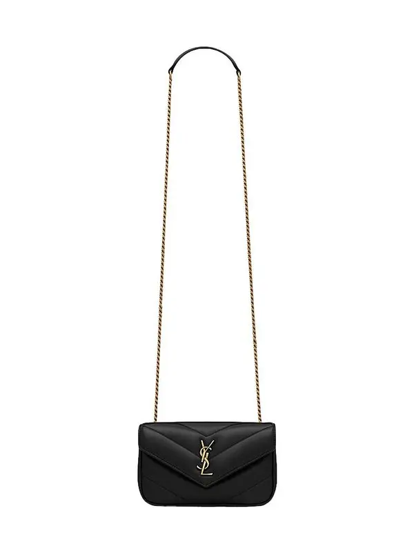 Saint Laurent Loulou Mini Shoulder Bag - Black