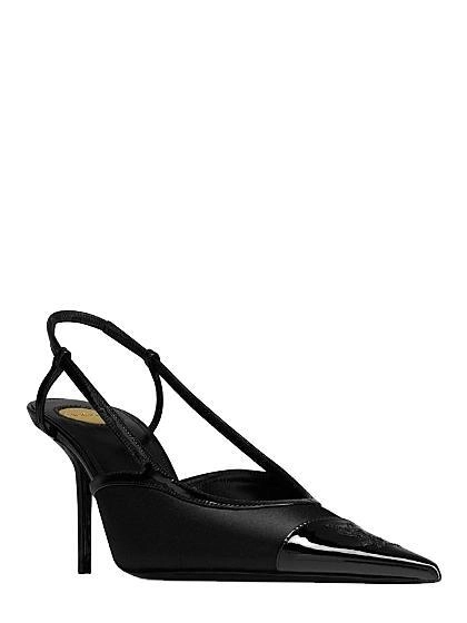 Saint Laurent Renee Slingback Pumps - Black