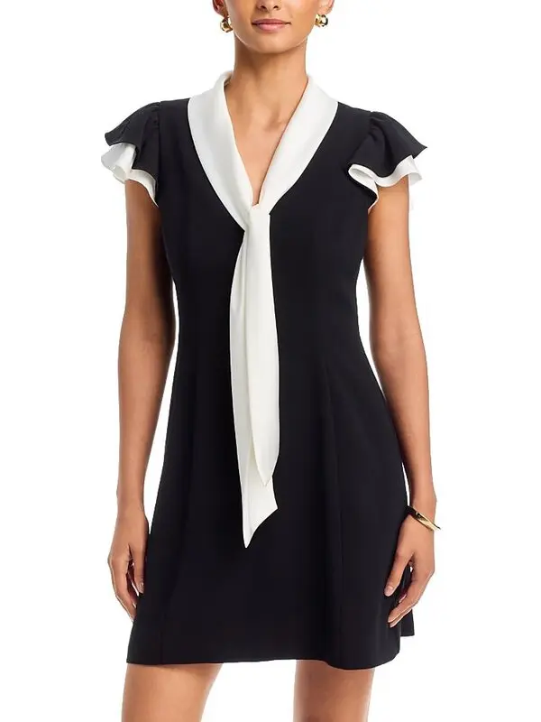 Cinq À Sept Sarya Dress - Black/ivory