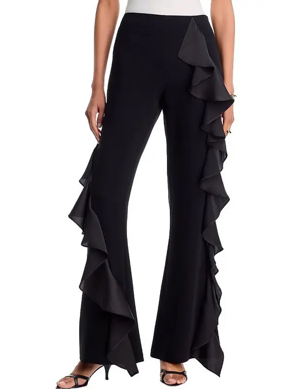 Cinq À Sept Selah Ruffled Pants - Black