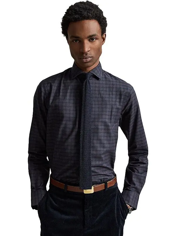 Polo Ralph Lauren Classic Fit Cotton Check Twill Shirt - Black Forest Multi