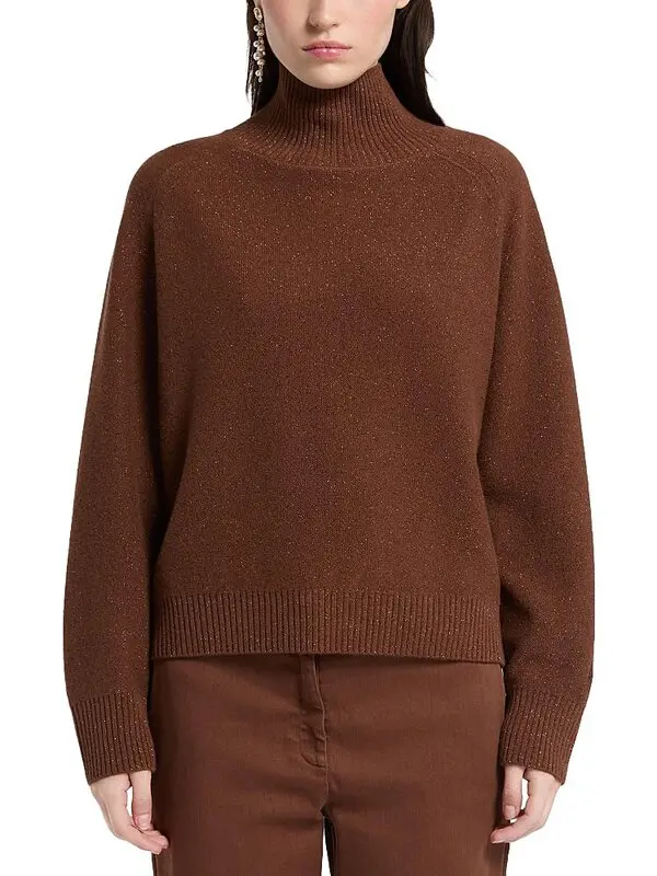 Marella Mlltorre Mock Neck Sweater - Caramel