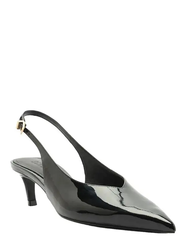 Schutz Alicia Patent Leather Slingback Pumps - Black