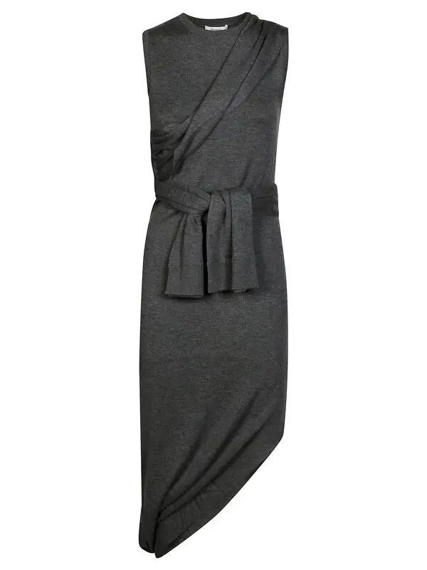 JW Anderson Sculpted Detail Sleeveless Mini Dress - Nero