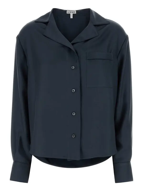 Loewe Silk Twill Shirt - Blue