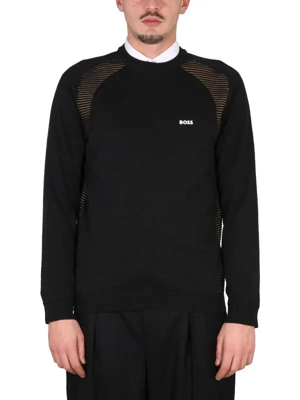 BOSS Cotton Pullover - Black