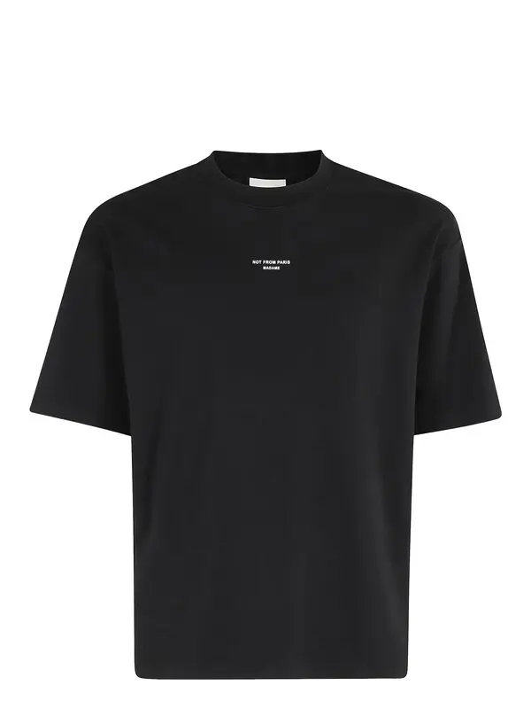 Drole De Monsieur 100% Cotton T-shirt - Black