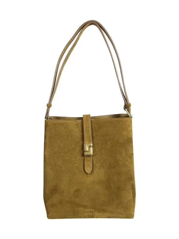 Soeur Suede Shoulder Bag - Marrone