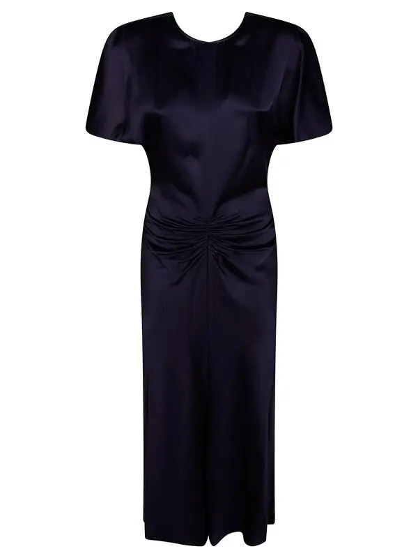 Victoria Beckham Bela Midi Dress - Blu