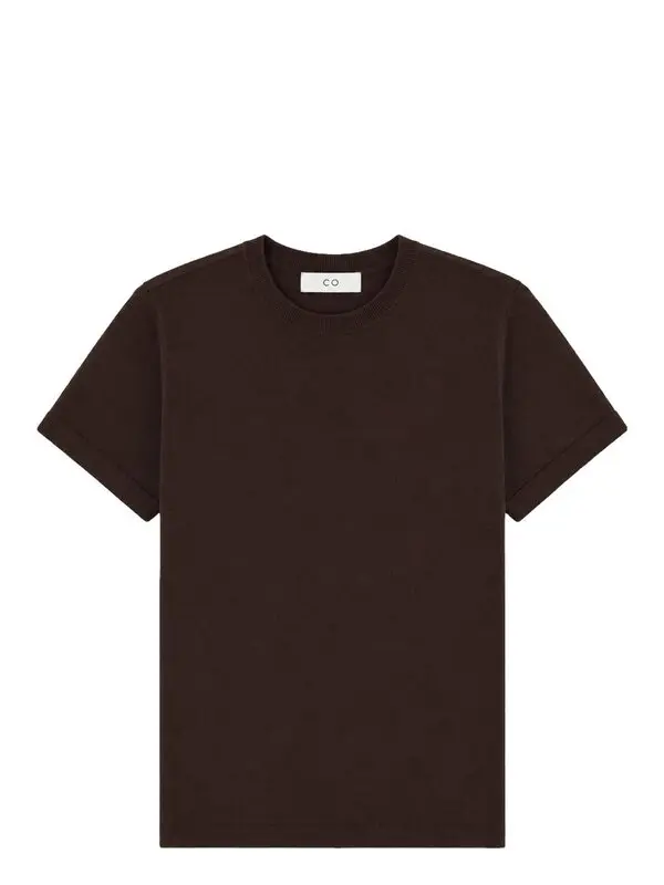 Co Cashmere Crewneck T-shirt - Brown