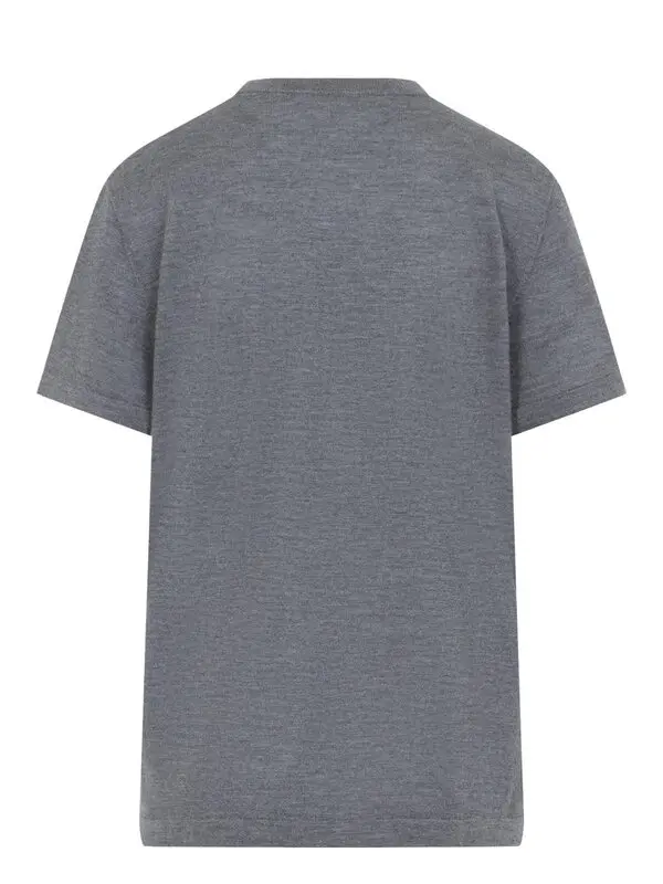 Co Cashmere Crewneck T-shirt - Grey